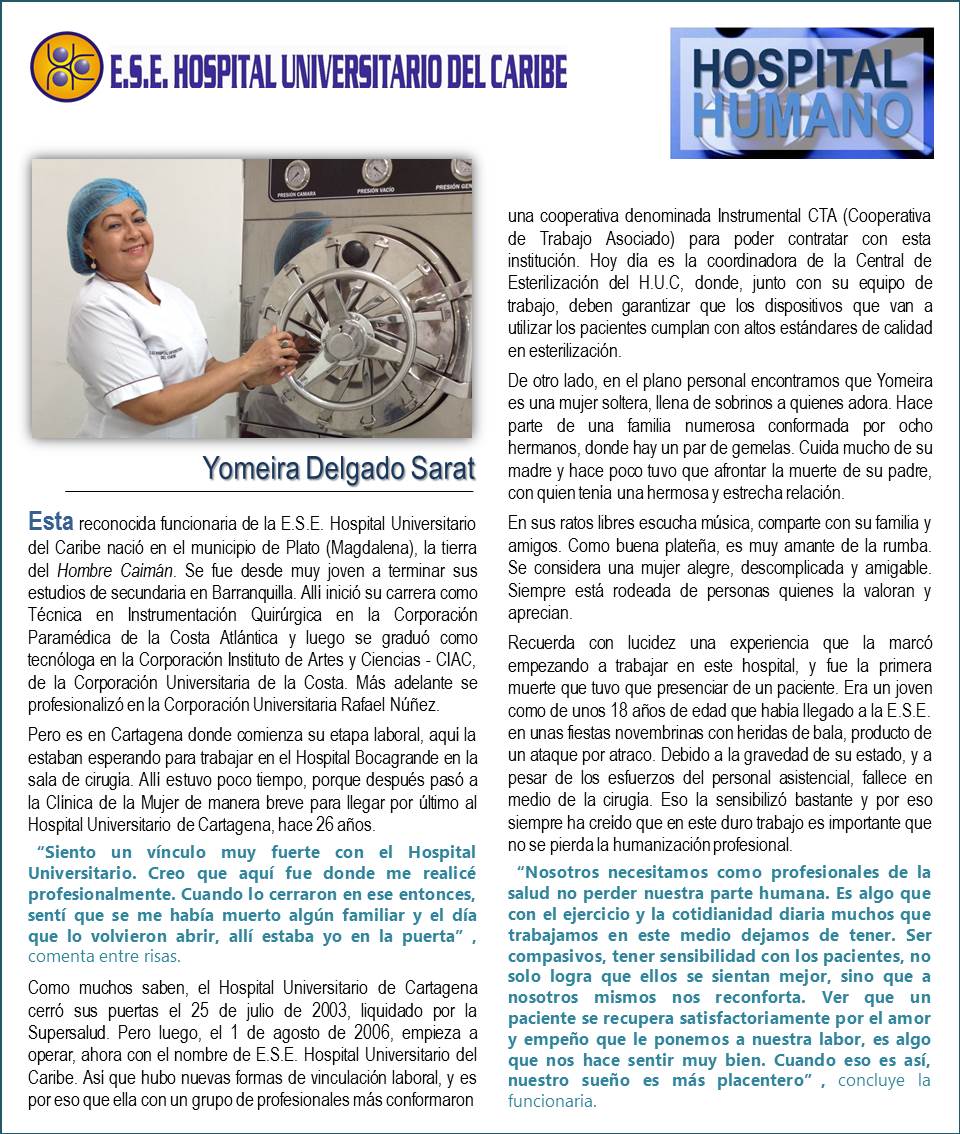 Hospital Humano – E.S.E. Hospital Universitario del Caribe